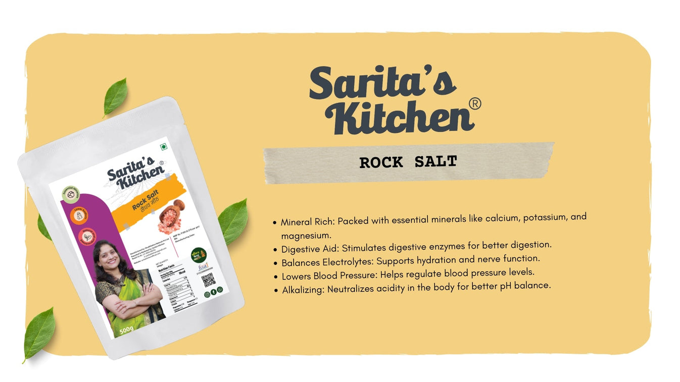 Natural & Pure Sendha Namak | Rock Salt at Sarita's Kitchen