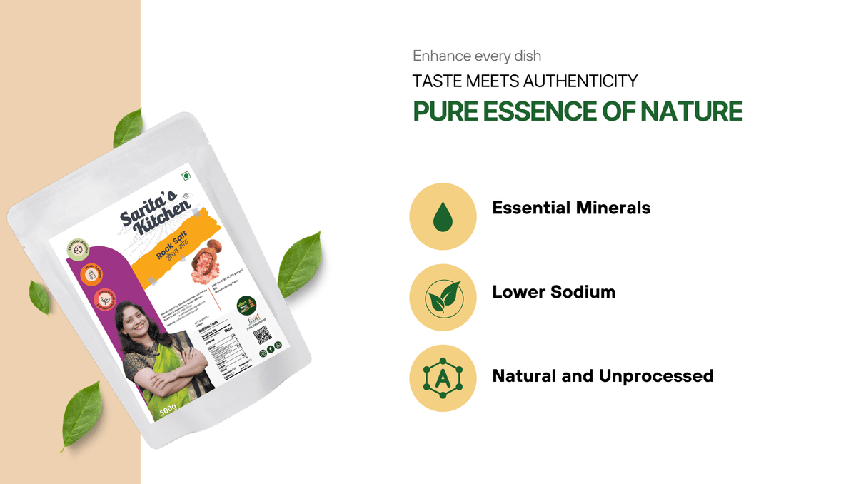Natural & Pure Sendha Namak | Rock Salt at Sarita's Kitchen