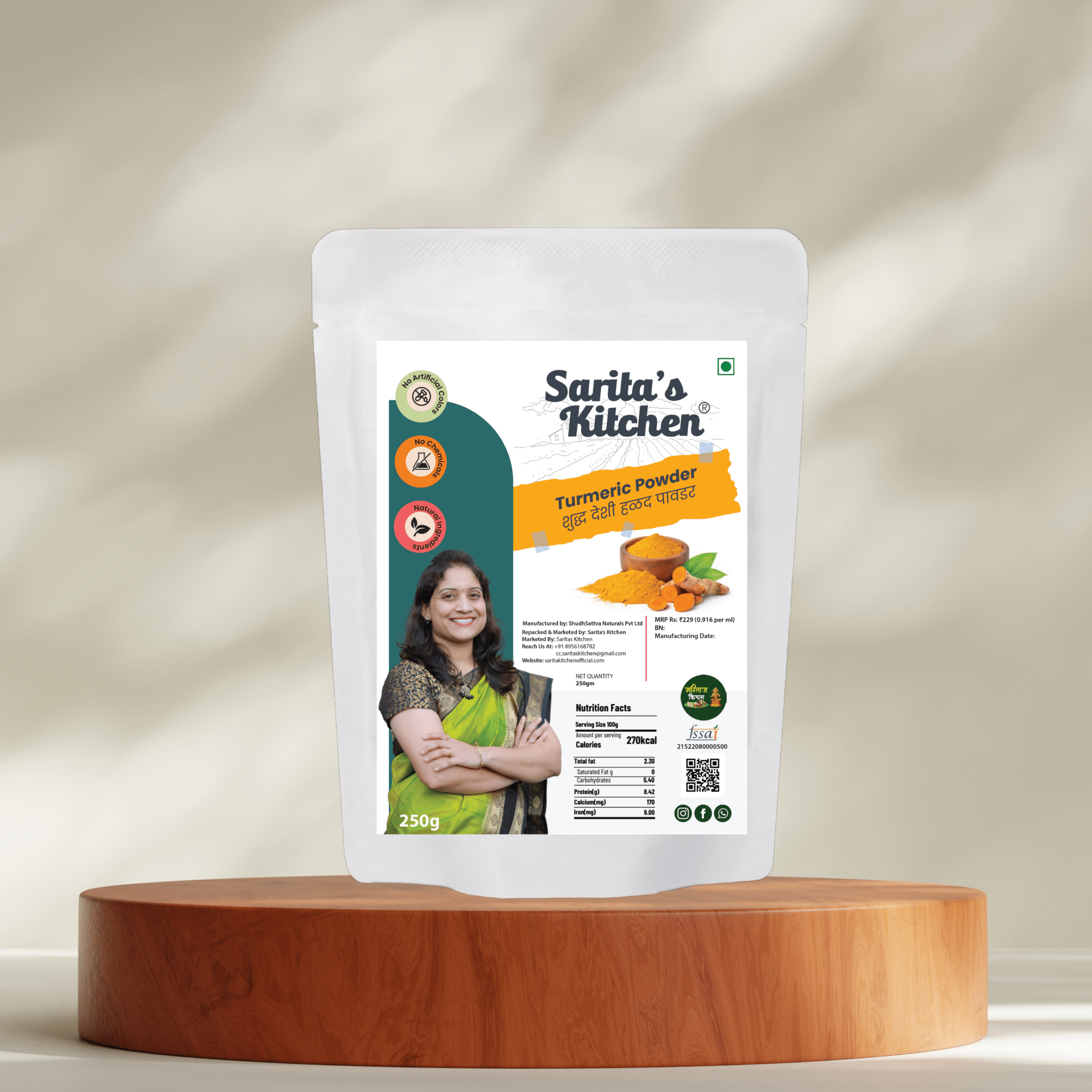 Organic, Pure, Best Turmeric Powder | Halad | Sarita’s Kitchen